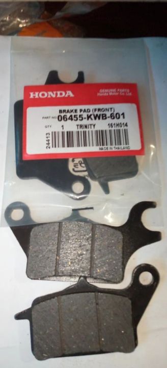 Honda genuine brake pad front for Honda xrm trinity/ rs125 fi | Lazada PH