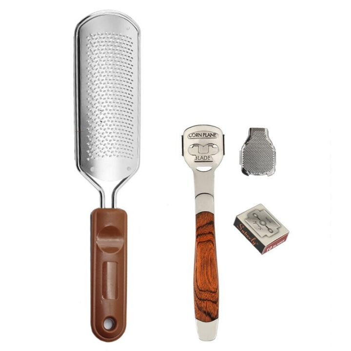 Pedicure Foot File Callus Remover Stainless Steel Foot Skin Shaver Corn ...