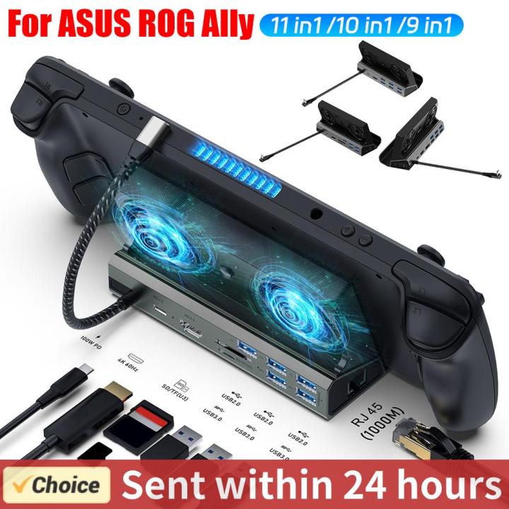 Dock Console Hub HDMI USB C Docking Station 4K 60Hz Dock Stand Gigabit ...