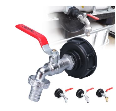 Love cut IBC Tank Tap Adapter Water Coupling Adapter Coarse Thread ...
