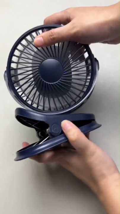 MAIMEITE rechargeable fan 720°Adjustable electric fan portable Clip Fan ...
