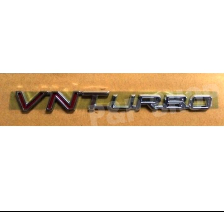 โลโก้ VN TURBO แท้ห้าง ติดกระจังหน้า TOYOTA VIGO SMART CAB | Lazada.co.th