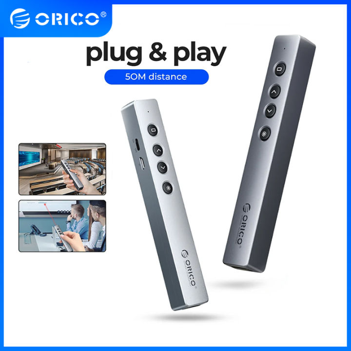 ORICO Wireless Presenter 2.4GHz Presentation Remote Clicker PPT Power ...