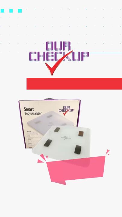 OurCheckup Smart Body Scale | Lazada