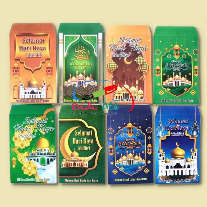 Angpau Ampau Amplop Lebaran Terbaru Motif Karakter Mesjid Isi 10 Lembar ...