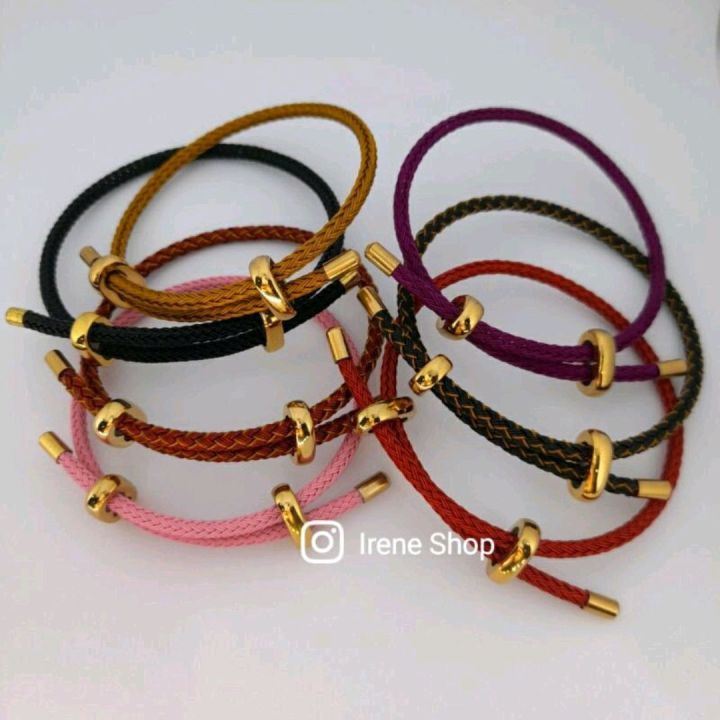 🇲🇾Ready Stock 3mm Double Adjust Waterproof Steel Wire Rope Bracelet ...