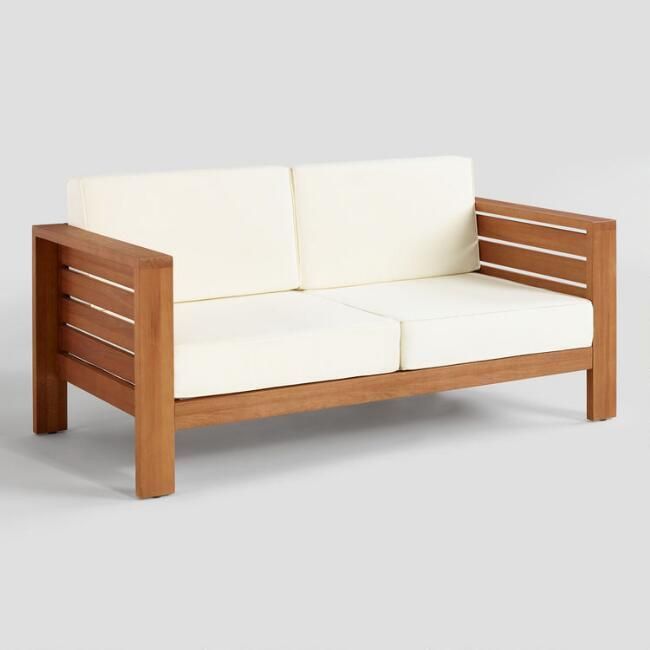 Sofa kayu jati 2 seater | Lazada Indonesia