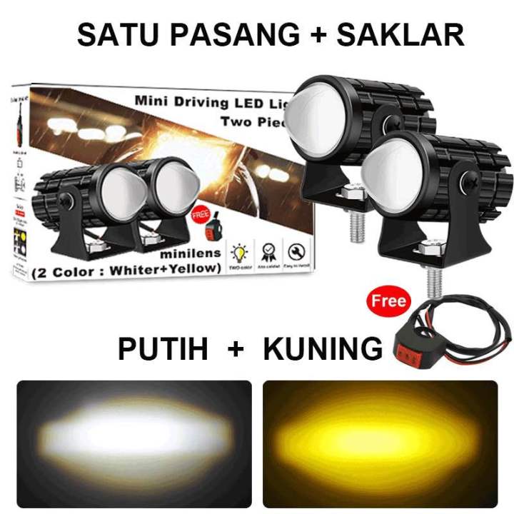 Lampu Tembak Laser Led Mini 2 Warna/SUPER TERANG 2 PCS/12V 20W SUPER ...