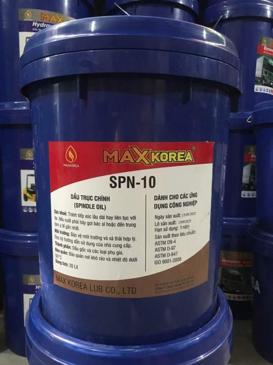 DẦU TRỤC CHÍNH TỐC ĐỘ CAO MAX KOREA SPN-10 20 Lit THƯƠNG HIỆU HÀN QUỐC | Lazada.vn