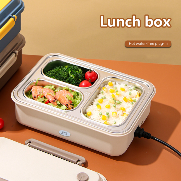 Electric Lunch Box Stainless Steel Heating Food Container Food Warmer ...