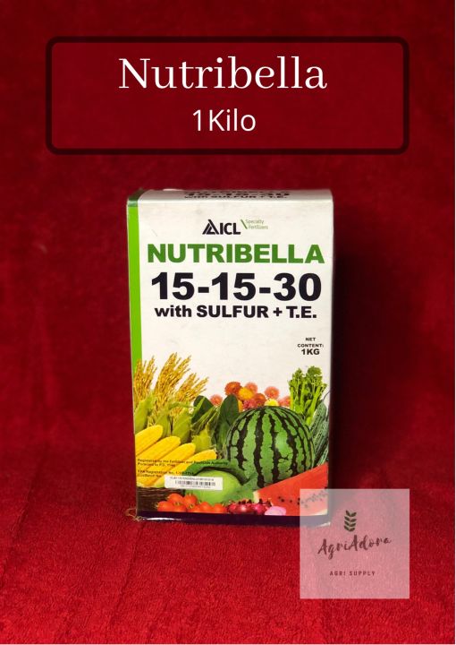 Nutribella 15-15-30 with Sulfur + TE Water Soluble Fertilzer 1 Kilo ...
