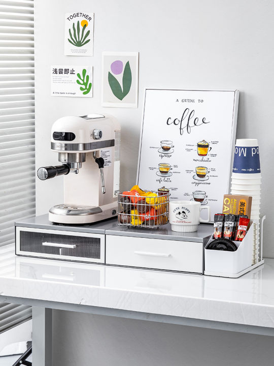 Desktop Storage Box Drawer Style Capsule Coffee Machine Stand Tea ...