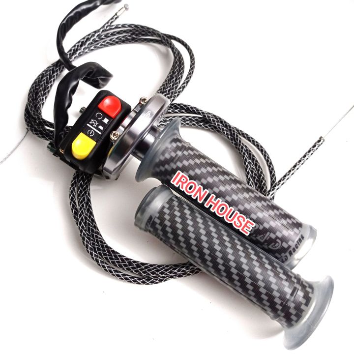 GAS SPONTAN FULL CNC KARBON PNP MOTOR INJEKSI MOTOR KARBU / FULL GREY ...