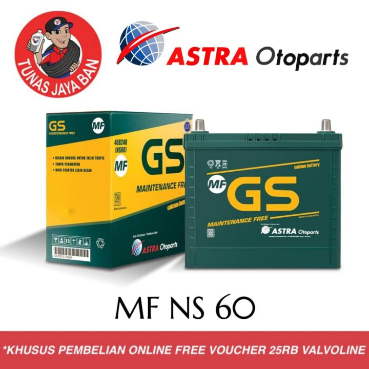Accu Aki kering GS MF NS 60 Astra Premium Toko Surabaya | Lazada Indonesia