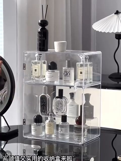 ️SG SELLER ️ Perfumes Storage Box, Makeup Storage Rack, Perfume Rack ...