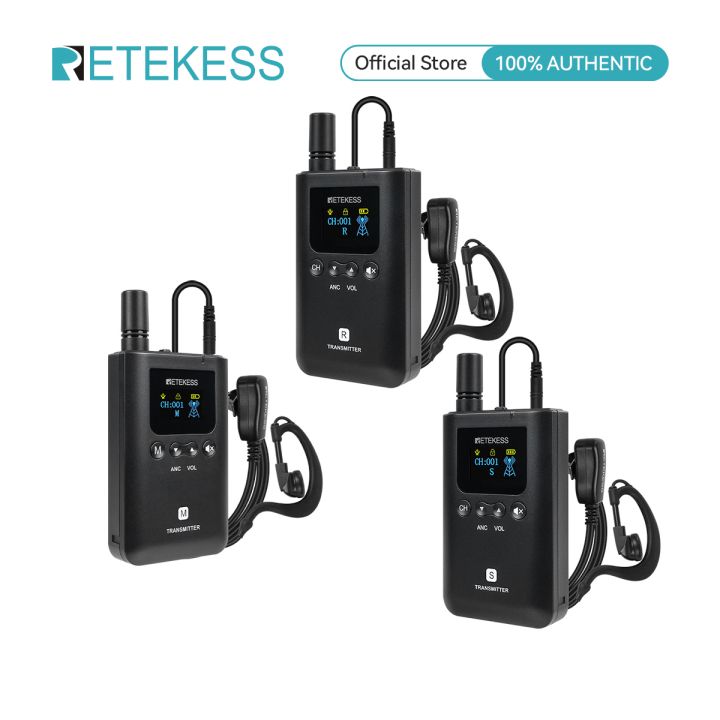 Retekess TT129 Wireless Communication System, Two-way Tour Guide ...
