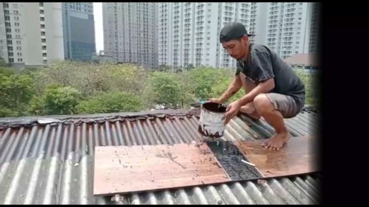 Pelapis Material Dinding Aspal cair Anti Hama Bocor Rembes Tembus Daya ...