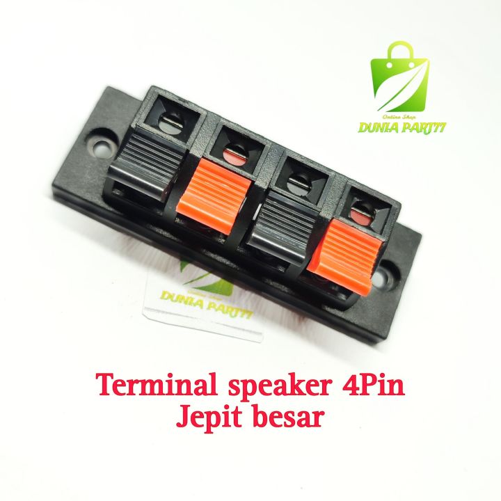 TERMINAL SPEAKER 4PIN JEPIT BESAR Jepit KecilPenjepit kabel sound ...