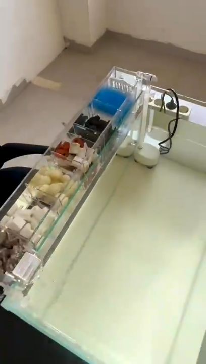 2-6 Grids Aquarium Filter Box Fish Tank Filter Box With Water Pump, Low ...