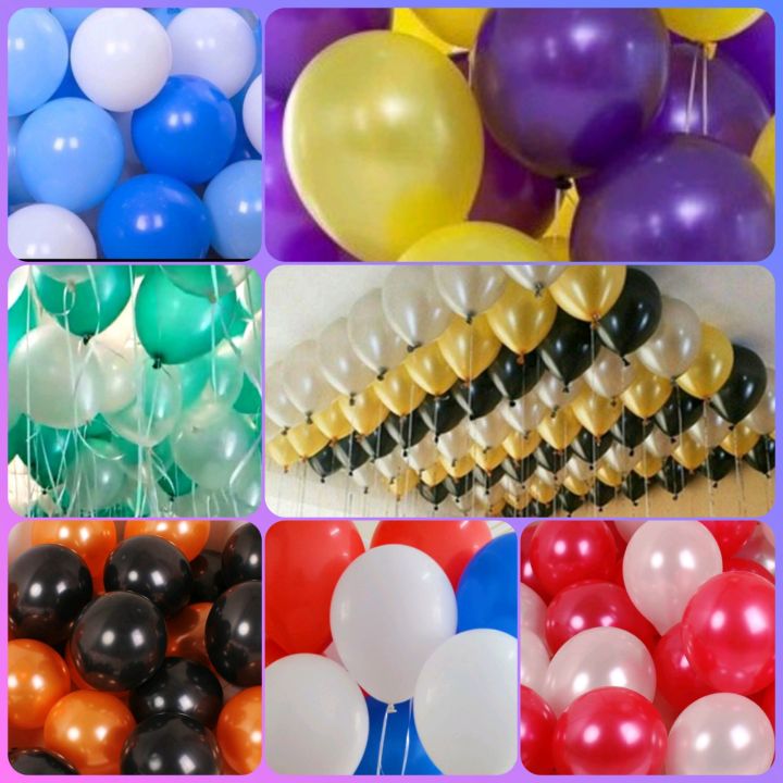 12" METALLIC BALLOONS - Color Combination 50pcs | Lazada PH