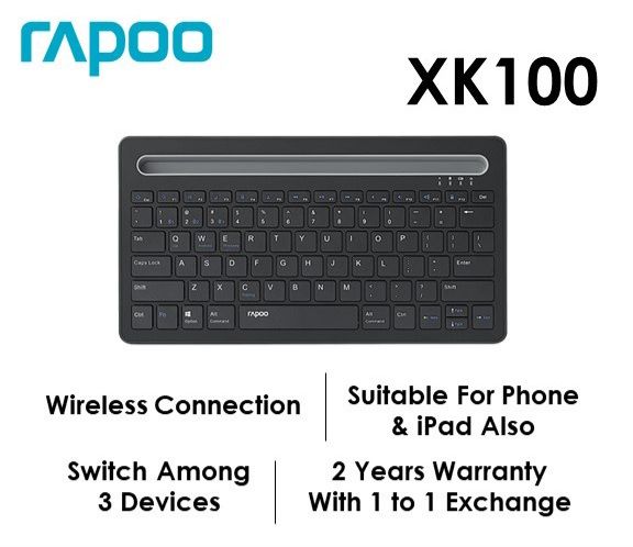 Rapoo XK100 Multi-Compatible/Mode Wireless Bluetooth | Lazada