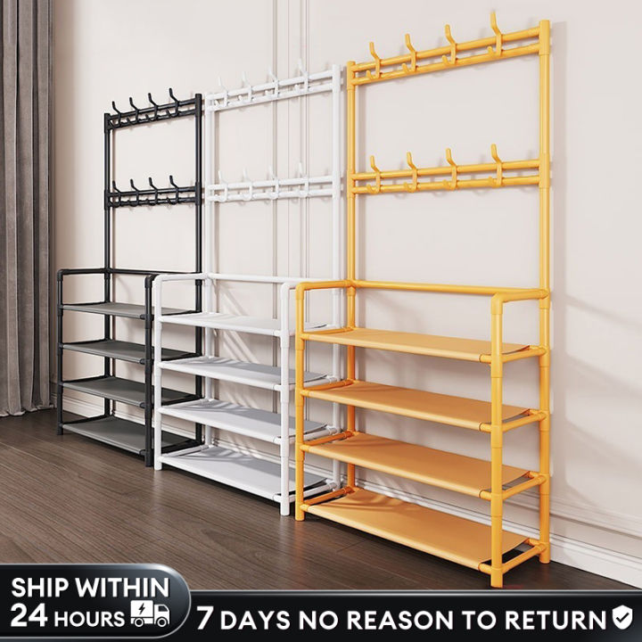 SHEEPER Multifunctional Shoe Rack 3-5 Layer Organizer Simple Floor Coat ...