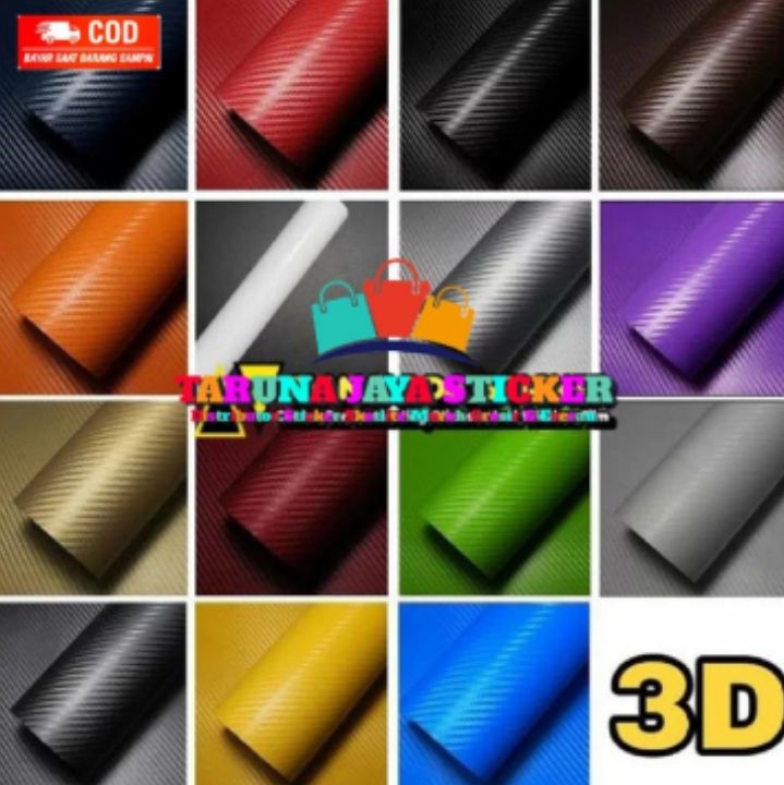 stiker skotlet carbon 3D Sticker Decal Karbon motor & mobil | Lazada ...