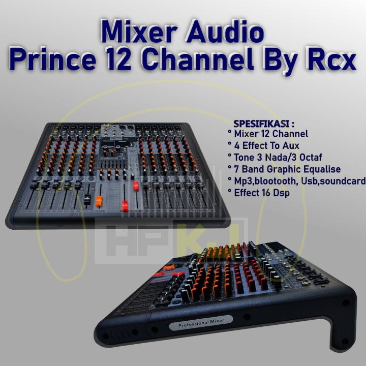 MIXER AUDIO RCX PRINCE 12 CHANNEL RCX PRINCE 12CH | Lazada Indonesia