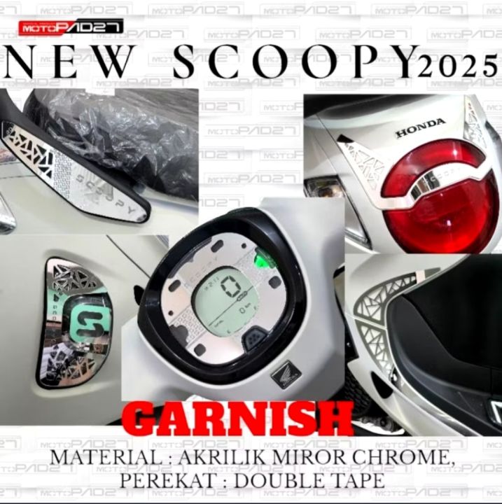 Garnish Motor New SCOOPY 2025 Akrilic Premium | Lazada Indonesia