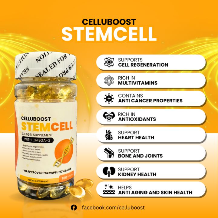 CELLUBOOST STEMCELL WITH OMEGA 3 | Lazada PH