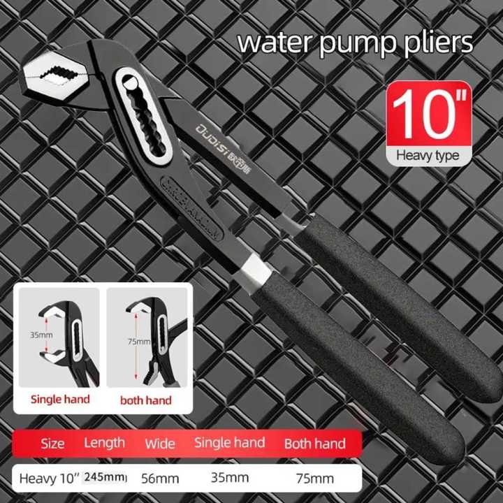 Tang Burung Jepit Multifungsi Tang Pipa Saluran Air Pump Clamp 10 Inci ...