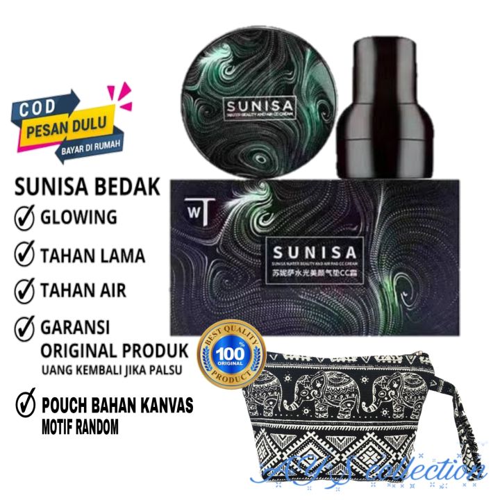 SUNISA Air Cushion BB Cream Foundation 100% Original Dan Pouch Kanvas ...