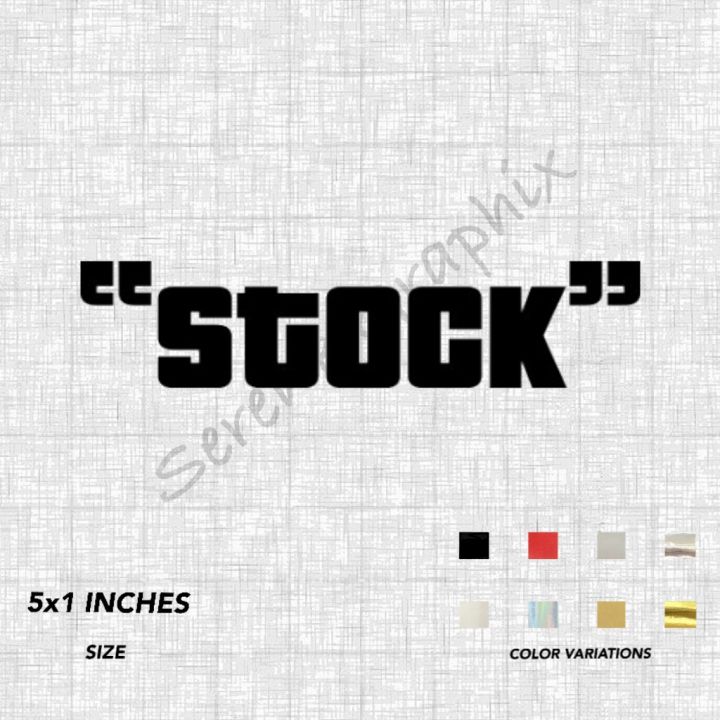 STOCK Sticker - Waterproof Cut Out Sticker | Lazada PH