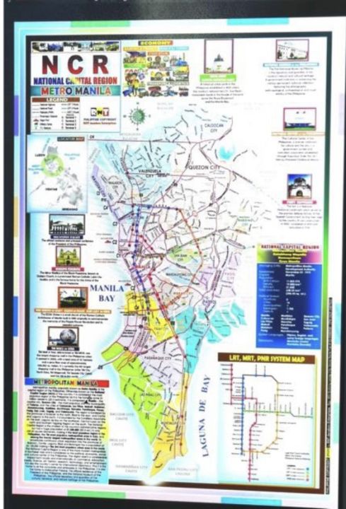 NCR Map & other Regional Maps 12x17.5 inches | Lazada PH