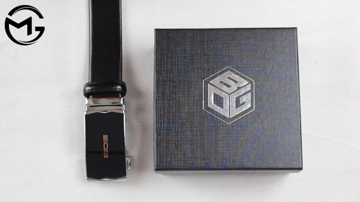 MG LEATHER [ พร้อมกล่องใส่เข็มขัดสุดหรู ] เข็มขัดหนังวัว แถมสายล็อกเข็ม ...