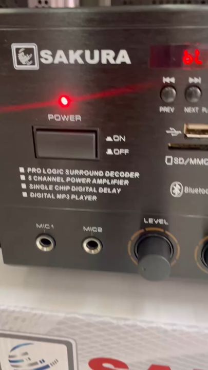 ORIGINAL SAKURA STEREO KARAOKE AMPLIFIER (AV-502CB) | Lazada PH