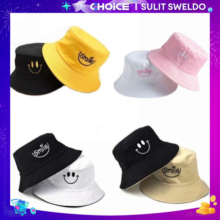 Smiley Reversible Bucket Hat Unisex Waway Hat For Men And Women | Lazada PH