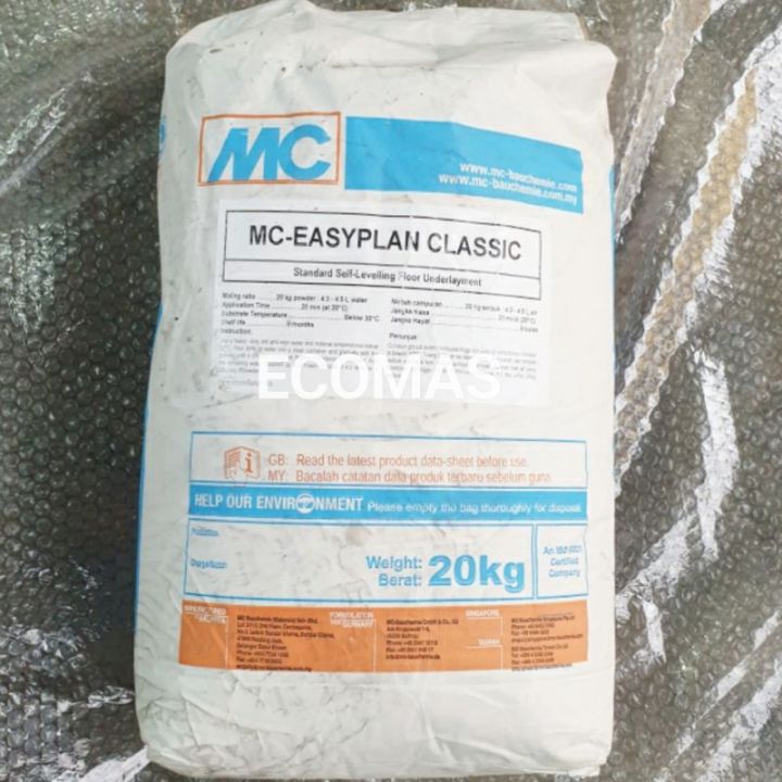MC FLOOR EASYPLAN (20KG) Classic Self levelling compound / Underlayment ...
