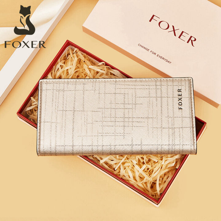 Card-Holder Clutch Bag Wallet Female Coin Purse FOXER Brand Fashion ...