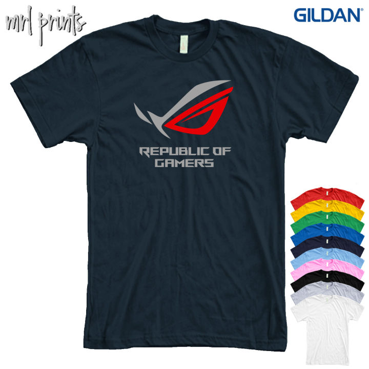 Asus ROG Shirt Unisex MRL Prints Gildan Cotton Tshirt PC Gaming Logo ...
