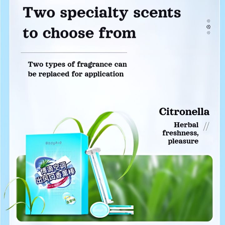 Car Perfume Solid Incense Stick Car Air Conditioner Vent Air Freshener ...