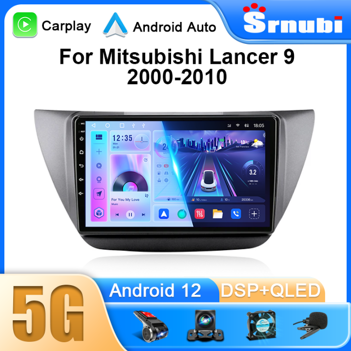 Srnubi For Mitsubishi Lancer 9 CS 2000-2010 Android 12 Car Radio Multimedia Video Player 2 Din ...