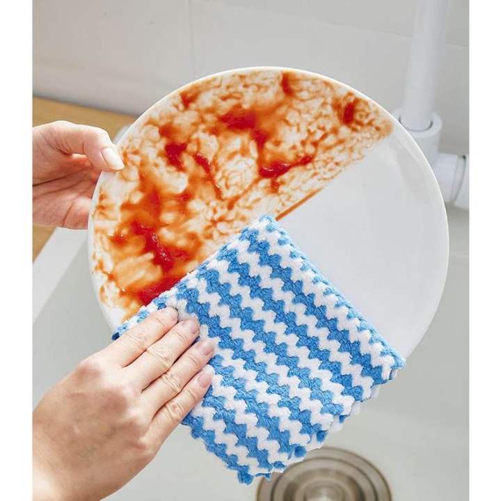 KAIN LAP DAPUR ANTI MINYAK CUCI PIRING MICROFIBER | Lazada Indonesia