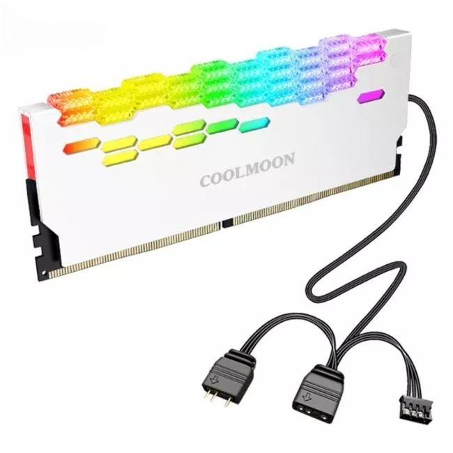 Aluminium Heatsink Pendingin Cooling RAM Memory Coolmoon ARGB A RGB ...