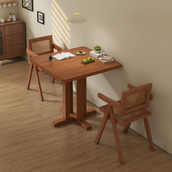 Modern Minimalist Square Dining Table Home Use Small Apartment Meal Table Coffee Shop ...