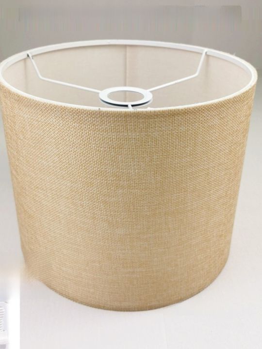 round Cylinder Linen Shade Lamp Holder Accessories 4cm Screw Mouth DIY ...