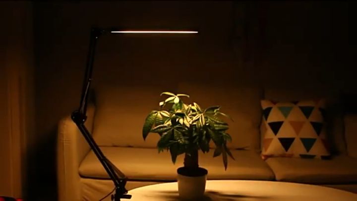 Desktop Long Arm LED Desk Lamp, Adjustable 3 Lighting Modes with Clips ...