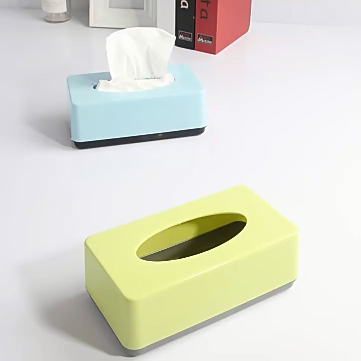 Plastic Tissue Box Tissue Holder Desktop Living Room Tissue Dispenser ...