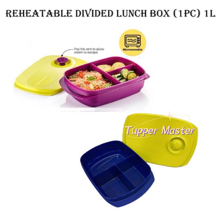 Tupper@ware Reheatable Divided Lunch Box (1pc) 1L | Lazada