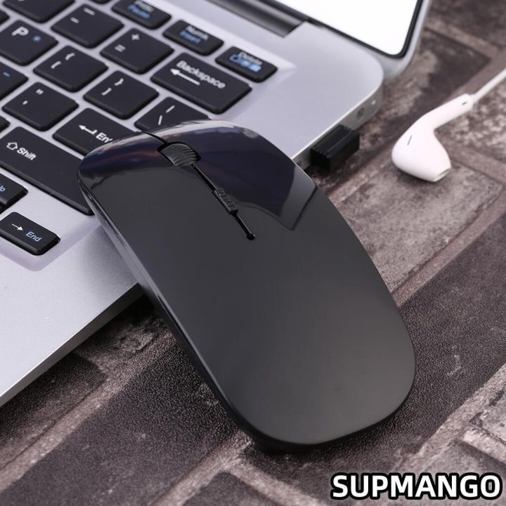 Ultra Thin USB 2.4Ghz Wireless Mouse Wireless Mouse 1600DPI 4 Buttons ...
